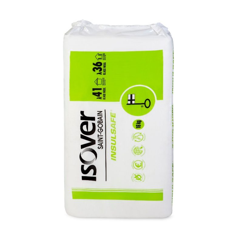 Isover InsulSafe 16kg loose woll insulation • Vides Tehnika